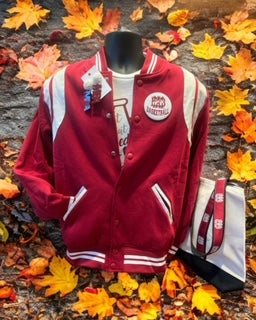 Varsity Jacket with MBA button – MBA Big Red Store